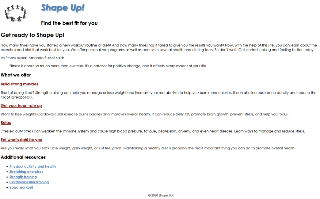 Solved Shape Upt Find the best fit for you Get ready to | Chegg.com