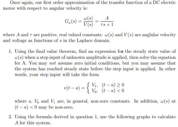 Solved Once again, our first order approximation of the | Chegg.com