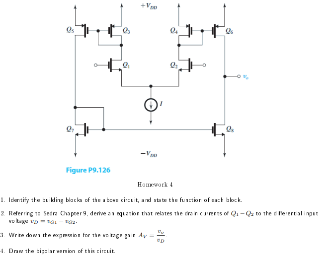Solved Homework 4 1. Identify the building blocks of the | Chegg.com