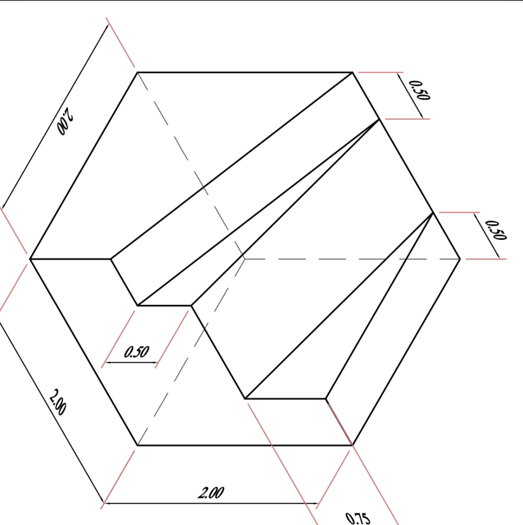 Solved Draw the top, front and right view for the following | Chegg.com