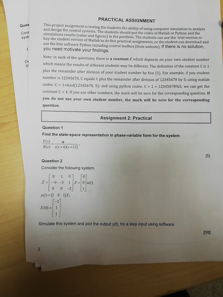 Solved Ques Cons PRACTICAL ASSIGNMENT This project | Chegg.com
