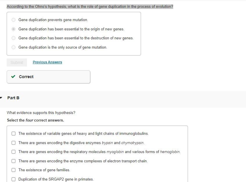 Solved According to the Ohno's hypothesis, what is the role | Chegg.com