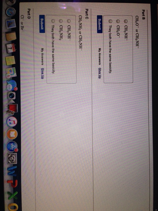 Solved CH_3 O^- or CH_3 NH^- CH_3 NH^- CH_3 O^- They both | Chegg.com