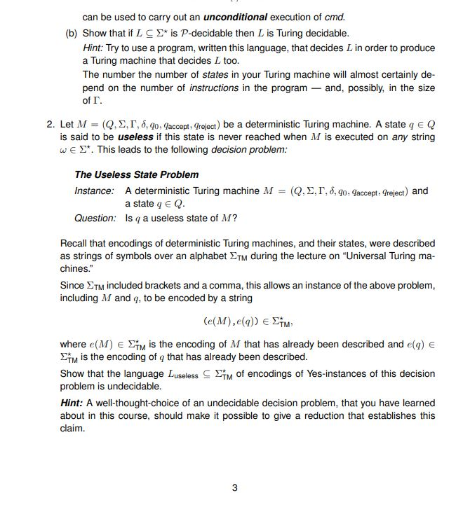 Solved 1. Consider the following simple programming language | Chegg.com