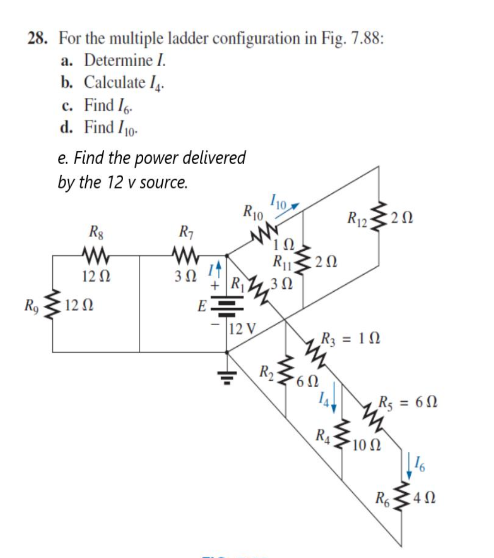 Solved For the multiple ladder configuration in Fig. 7.88:a. | Chegg.com