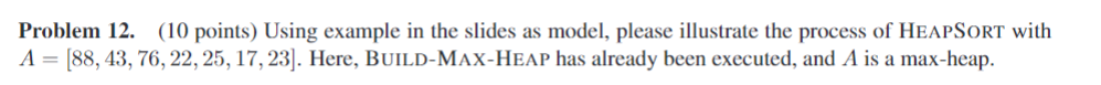 Solved Problem 12. (10 points) Using example in the slides | Chegg.com