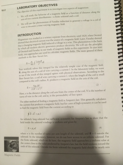 LABORATORY OBJECTIVES The objective of this | Chegg.com