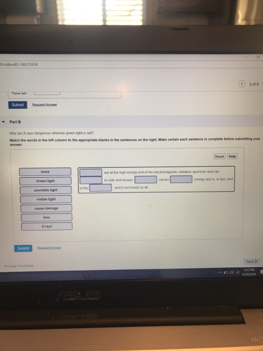 Solved ProblemiD-98575934 く) 2of8 Submit Part B Why are | Chegg.com Solved ProblemiD-98575934 く) 2of8 Submit Part B Why are | Chegg.com