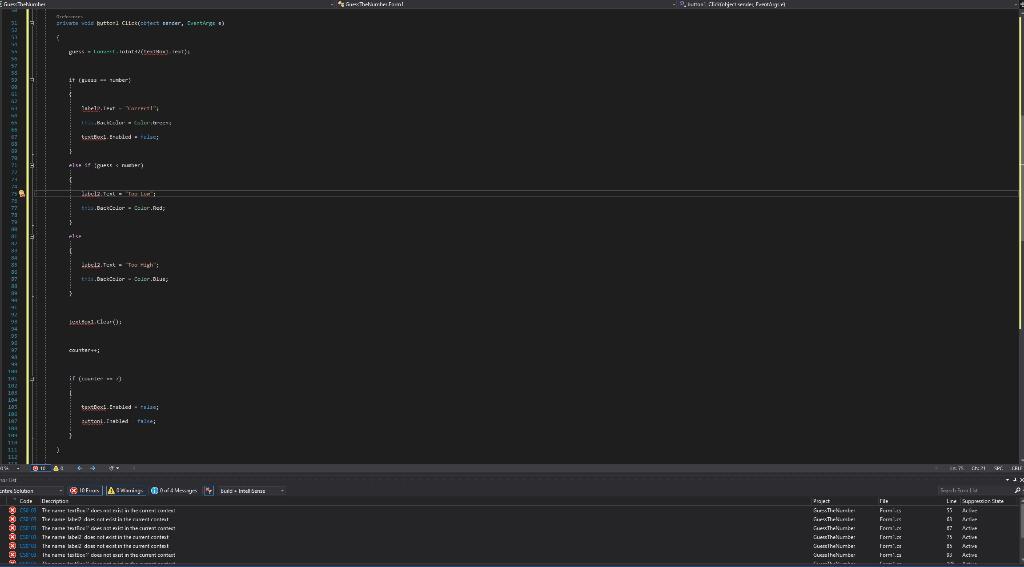 Solved This doesn't work and I don't know why. The language | Chegg.com