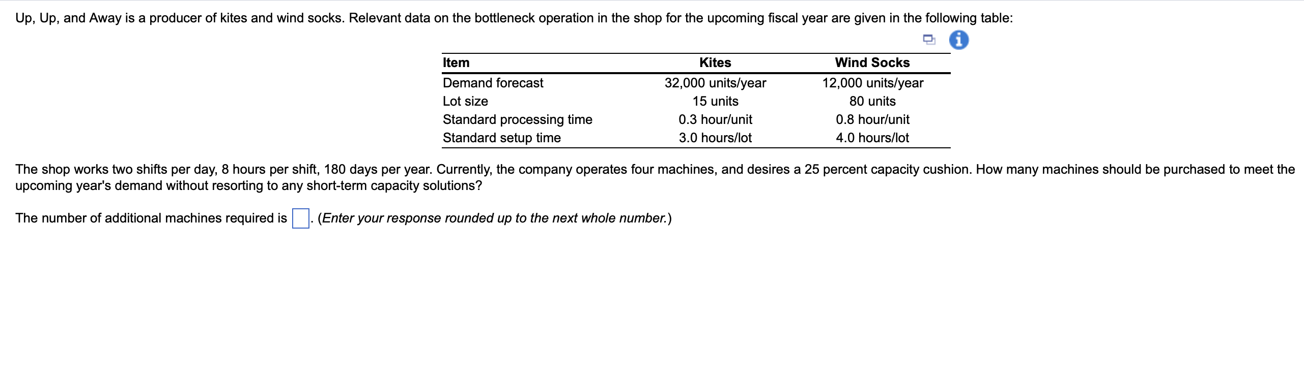 Solved upcoming year's demand without resorting to any | Chegg.com