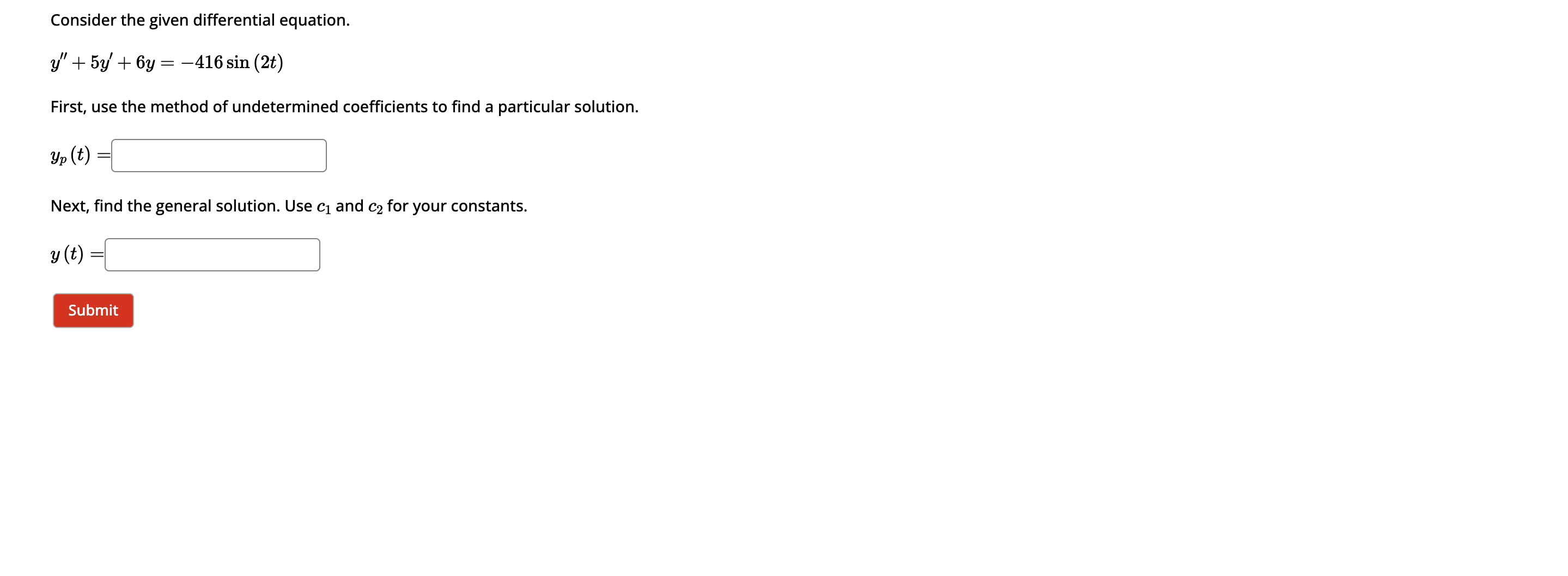 Solved Consider the given differential equation. | Chegg.com