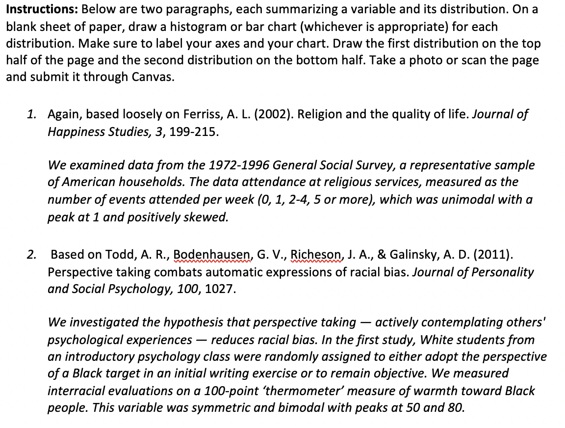 Solved Instructions: Below are two paragraphs, each | Chegg.com