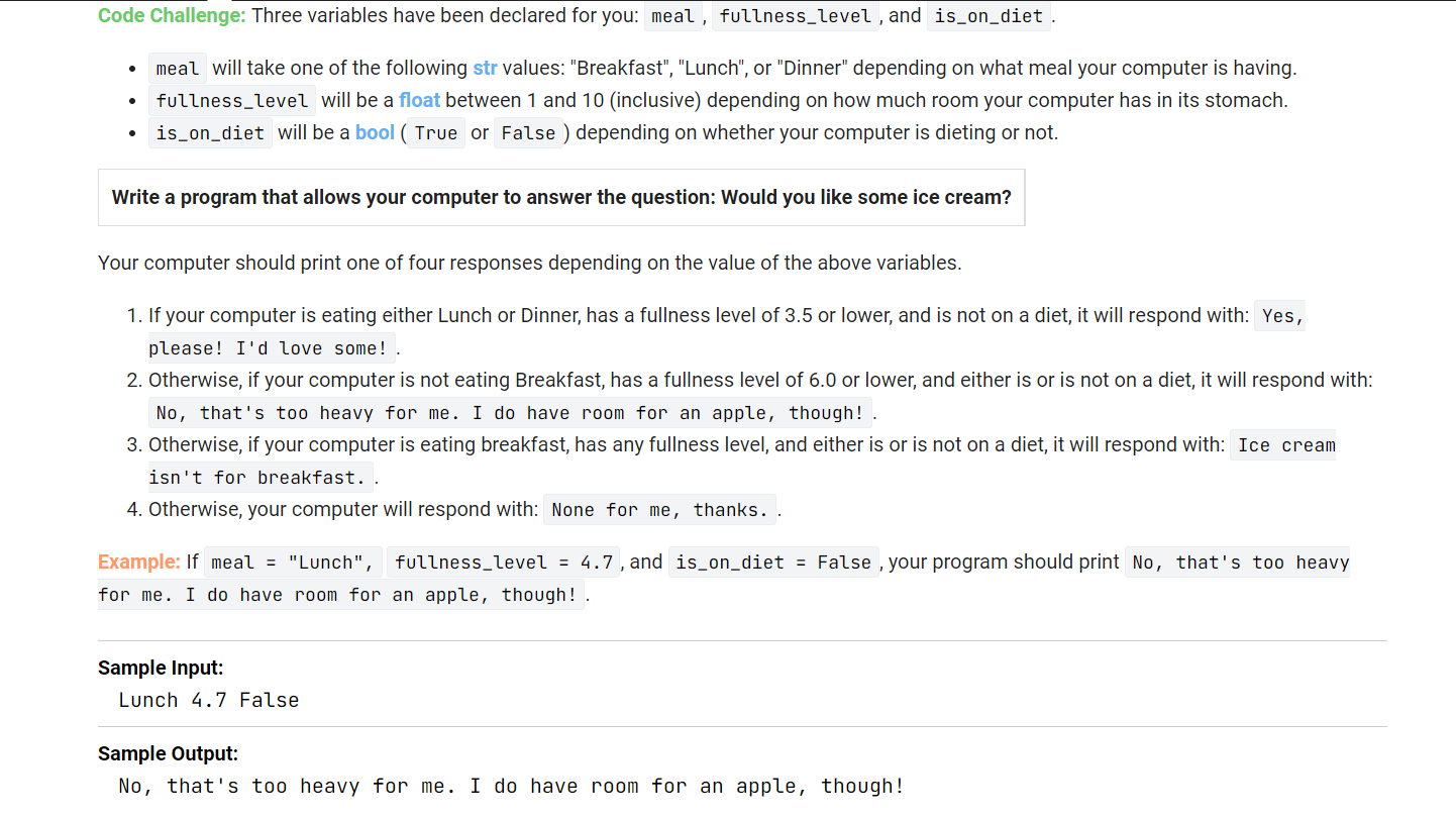 Solved Code Challenge: Three variables have been declared | Chegg.com