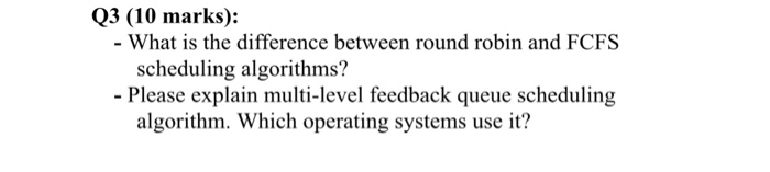 Solved Q3 (10 marks): - What is the difference between round | Chegg.com