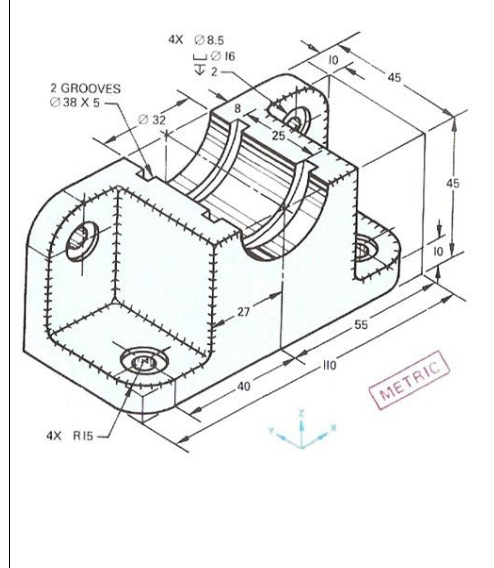 Solved Part-II (Orthographic Projections) Extract the | Chegg.com