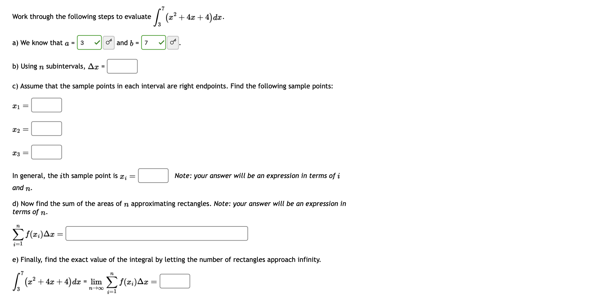 Solved Work through the following steps to evaluate | Chegg.com