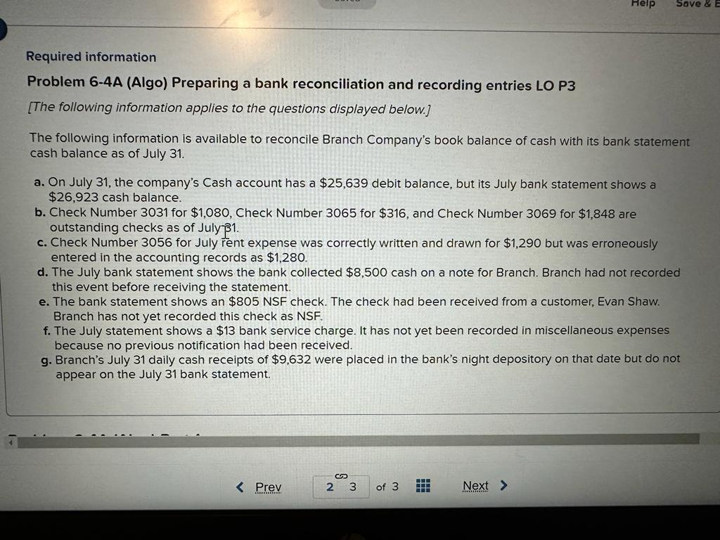 Solved Problem 6-3A (Algo) Establishing, reimbursing, and | Chegg.com