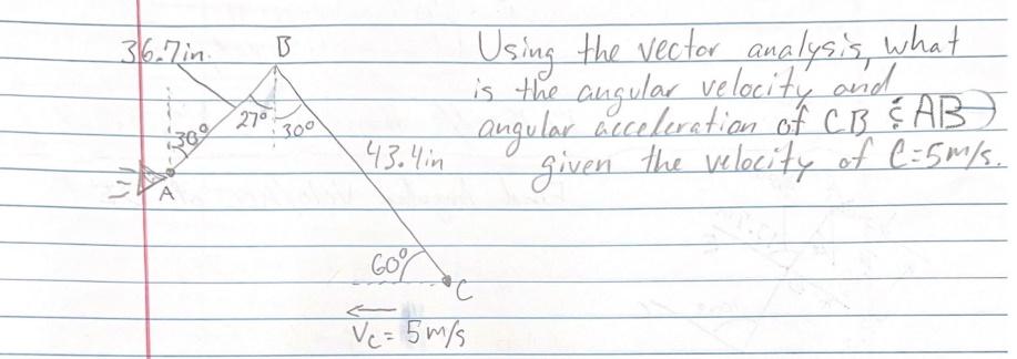 Solved Instead of finding angular acc and angular velo, can | Chegg.com