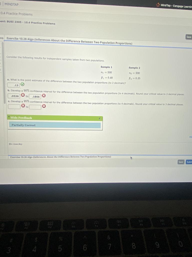 Solved E MINDTAP MindTap-Cengage Learnin 0.4 Practice | Chegg.com