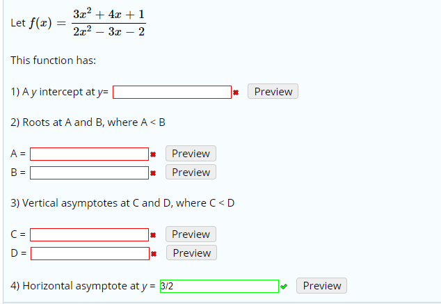 Solved 32x2 + 4x + 1 Let f(x) = 2 2 2x2 – 3x - 2 2 This | Chegg.com