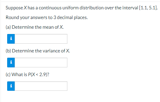 Solved Suppose X has a continuous uniform distribution over | Chegg.com