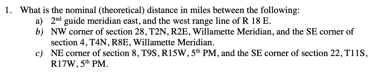 Solved What is ﻿the nominal (theoretical) ﻿distance in | Chegg.com