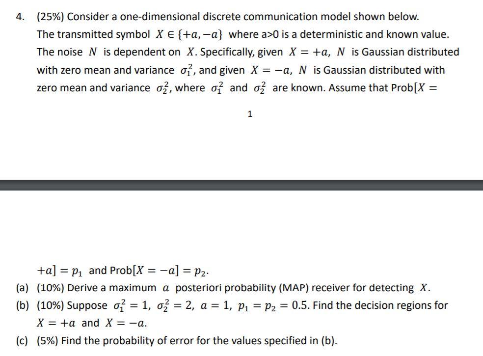 4. (25%) Consider a one-dimensional discrete | Chegg.com