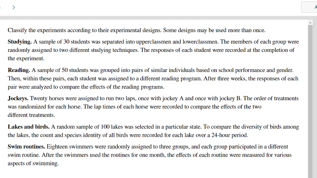 Solved Answer bank: Observational study, completely | Chegg.com
