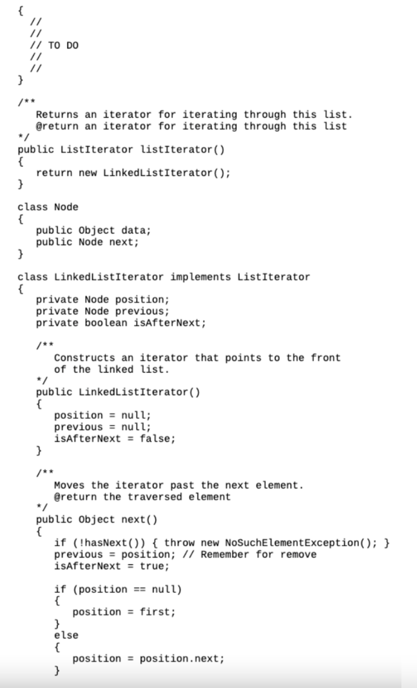 Solved his lab we will start with the example linked list | Chegg.com