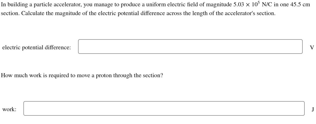Solved In building a particle accelerator, you manage to | Chegg.com