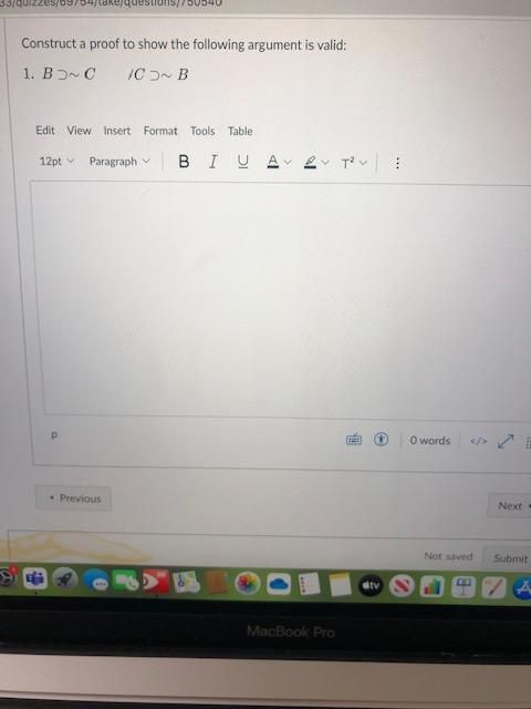 Solved stions/U640 Construct a proof to show the following | Chegg.com