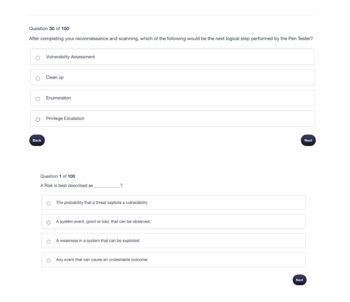 Solved Question 29 of 100 Which principle verifies that the | Chegg.com