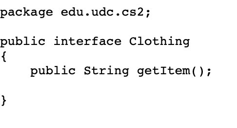 Solved All 3 classes will be under the package edu.udc.cs2. | Chegg.com