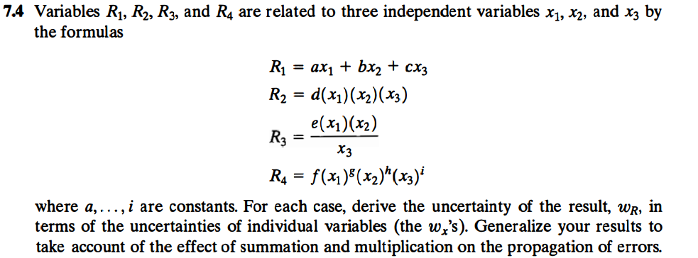 Solved 4 Variables R1,R2,R3, and R4 are related to three | Chegg.com