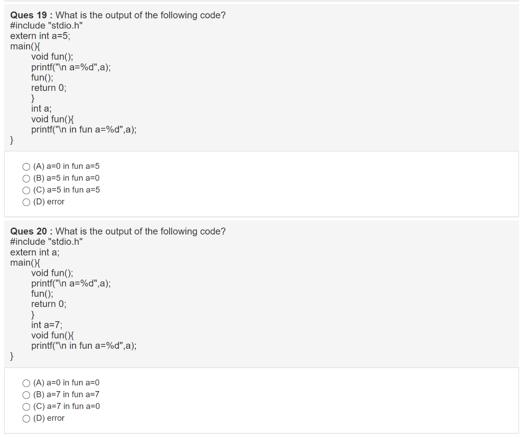 Solved Ques 14: What is the output of the following code? | Chegg.com