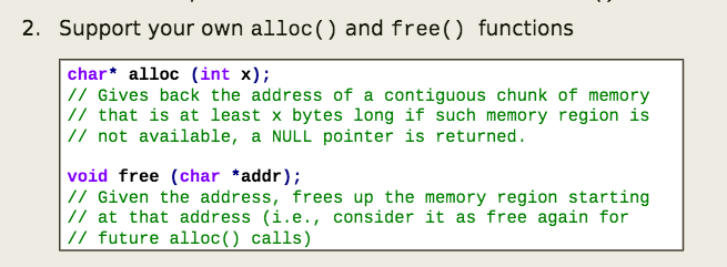Implement A Buddy Allocator Via C Using A Vector Of