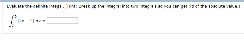 Solved Hint: Break up the integral into two integrals so you | Chegg.com