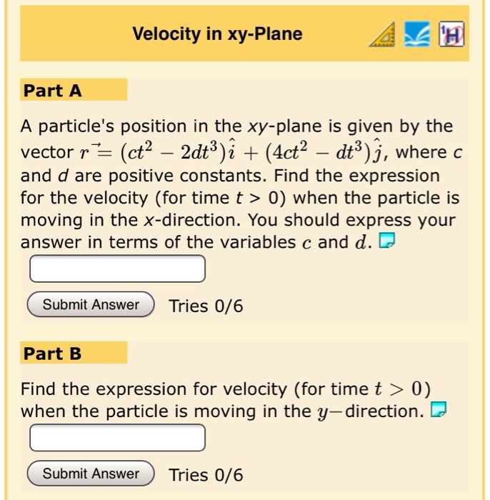 Solved A particle's position in the xy-plane is given by the | Chegg.com