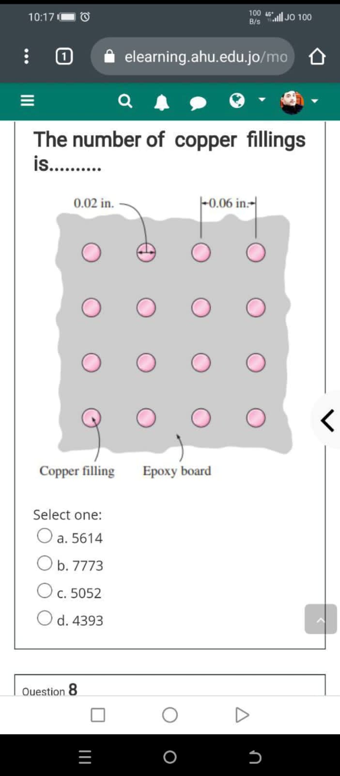 Solved The number of copper fillingsis...........Copper | Chegg.com