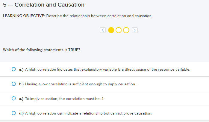 Solved 5 – Correlation and Causation LEARNING OBJECTIVE: | Chegg.com