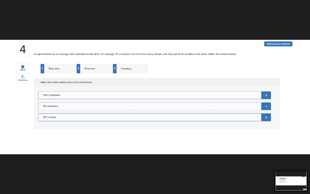 Solved View previous attempt 4 A supermarket has on average | Chegg.com