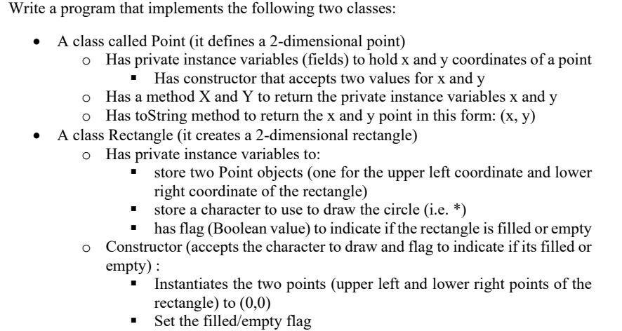 Write a program that implements the following two | Chegg.com