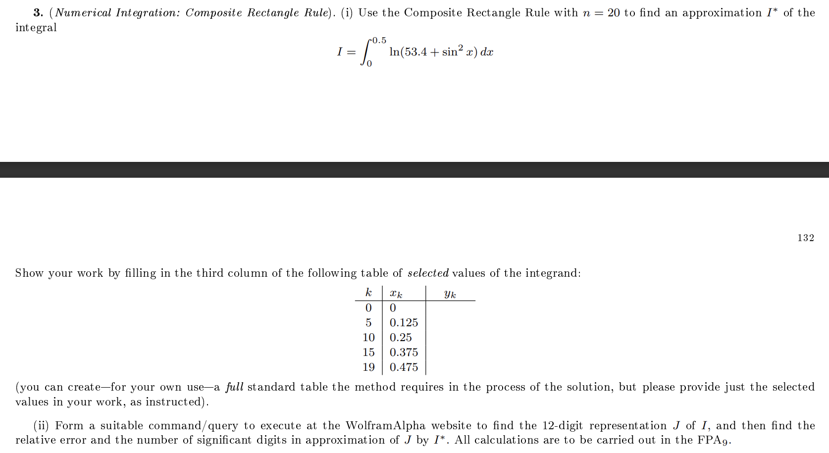 Solved 3. (Numerical Integration: Composite Rectangle Rule). | Chegg.com
