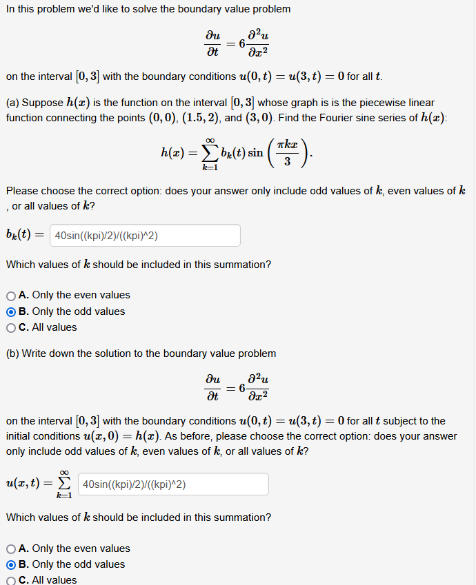 Solved In this problem we'd like to solve the boundary value | Chegg.com