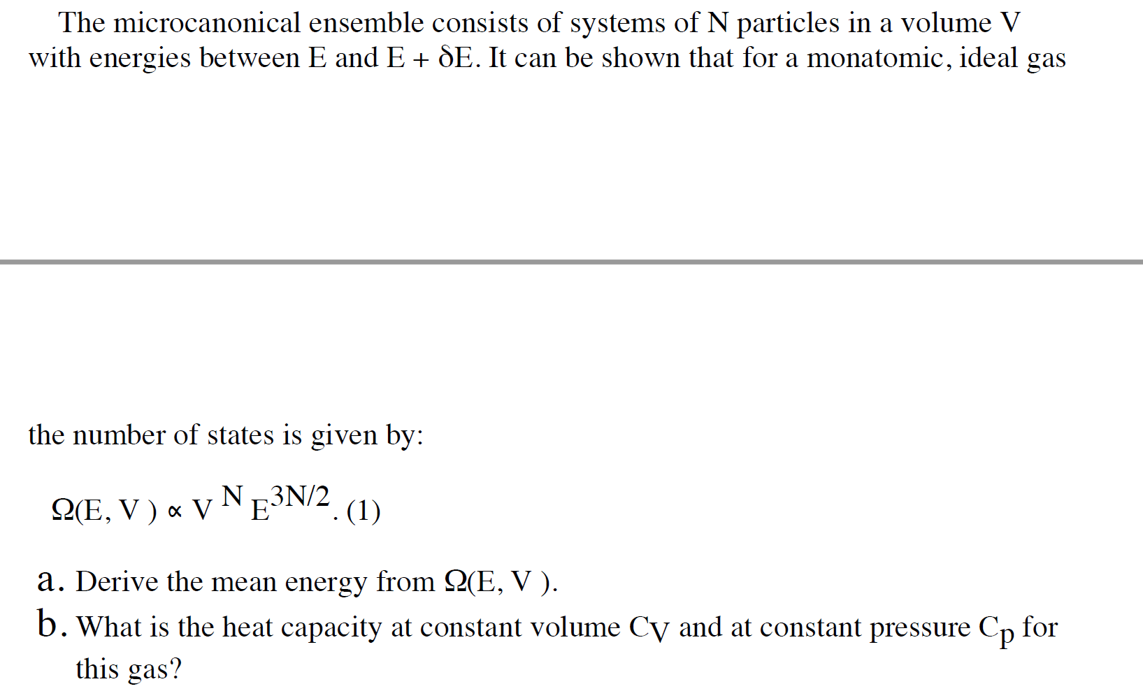 Solved The microcanonical ensemble consists of systems of N | Chegg.com