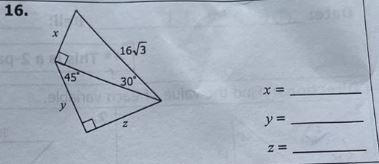 Solved 16. x 16,5 595 459 30 x = 2 y= N | Chegg.com