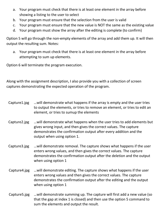 Solved Write a program that will declare an array of 10 | Chegg.com