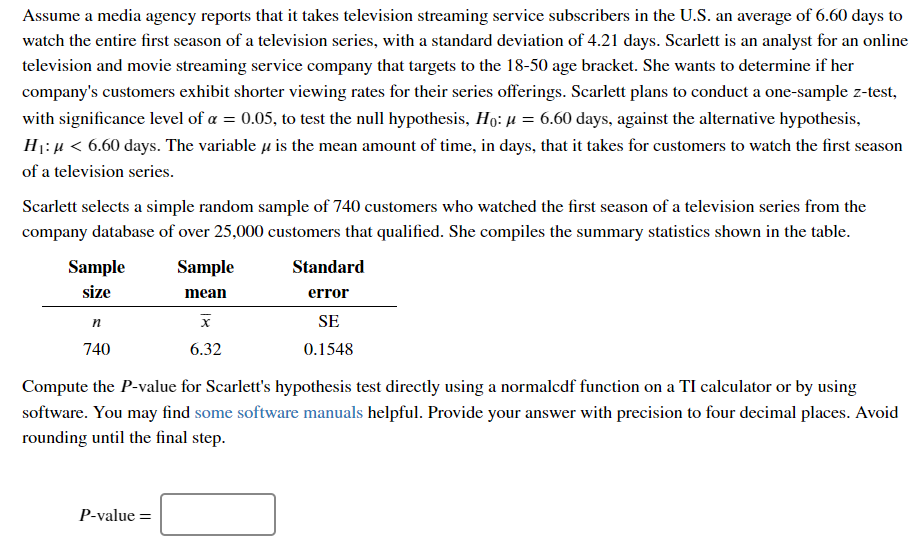 Solved Assume A Media Agency Reports That It Takes Chegg
