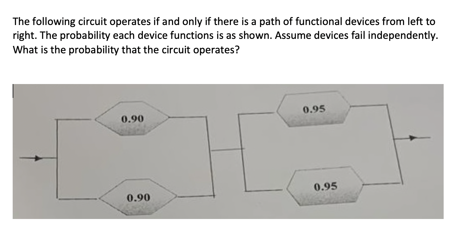 Solved The following circuit operates if and only if there | Chegg.com