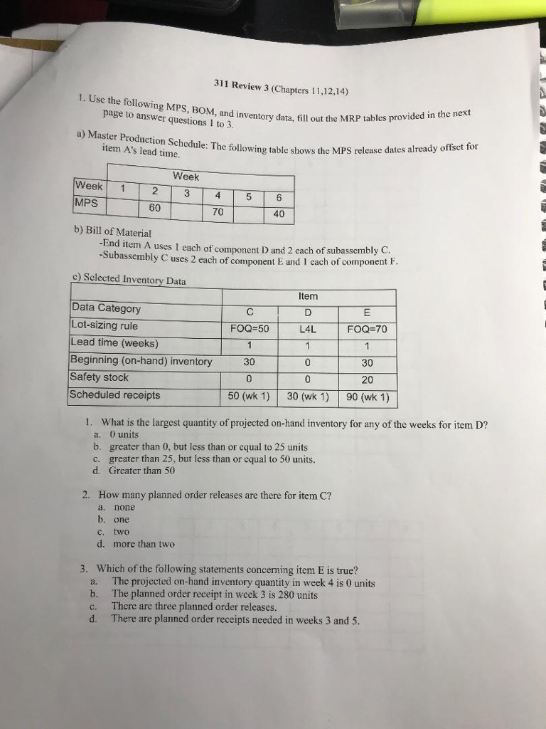 Solved Looking for the answers to questions 1-3 as well as | Chegg.com